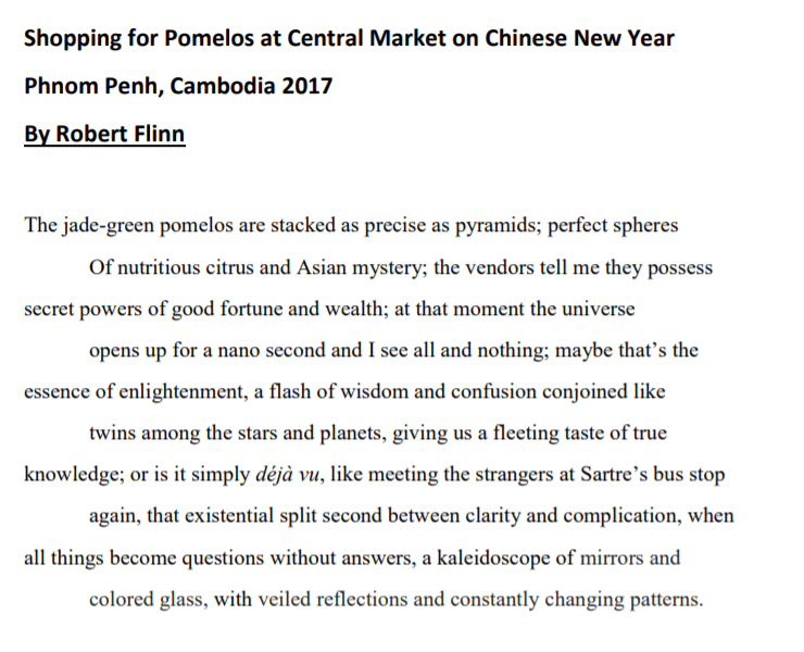 Poetry: Shopping for Pomelos by Robert Flinn - KITAAB
